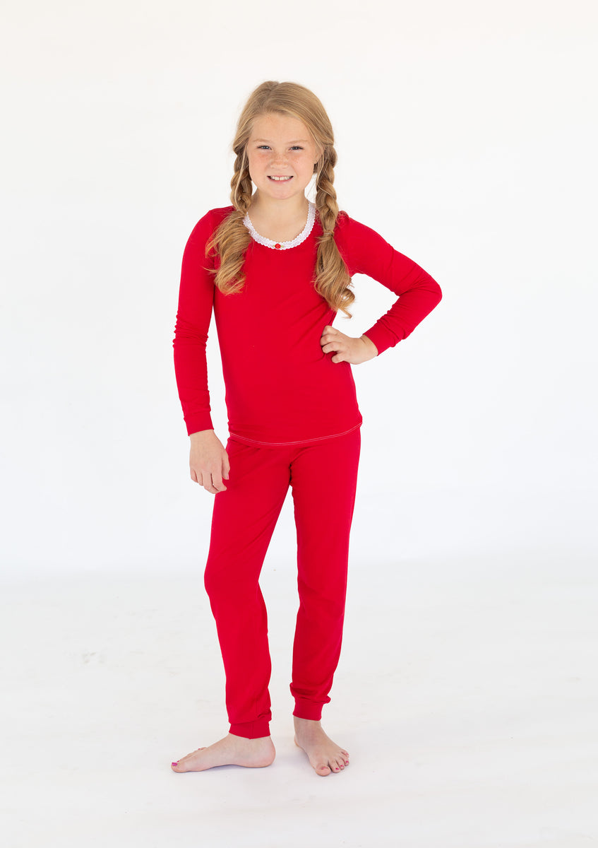 Girls Red Full Length Set – ESME